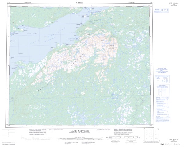 013G - Canada Topo map 1:250,000 - Shop Online at WorldOfMaps.com