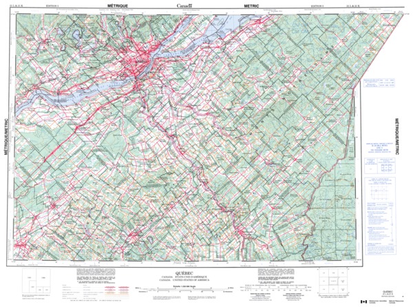 021L Quebec 1:250,000 scale - Shop Online at WorldOfMaps.com