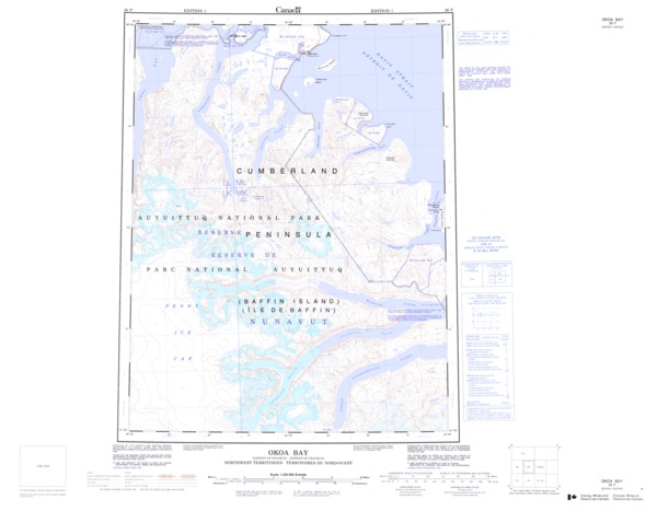 026P Okoa Bay 1:250,000 scale - Shop Online at WorldOfMaps.com