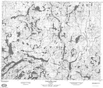 052I10 Linklater Lake 1:50,000 - Shop Online at WorldOfMaps.com