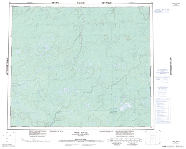 053I Fawn River 1:250,000 - Shop Online at WorldOfMaps.com