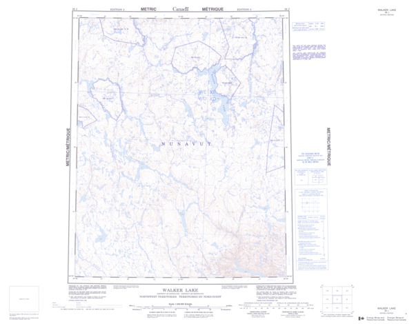 056J Walker Lake 1:250,000 - Shop Online at WorldOfMaps.com