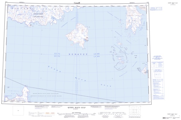 067B Queen Maud Gulf 1:250,000 - Shop Online at WorldOfMaps.com