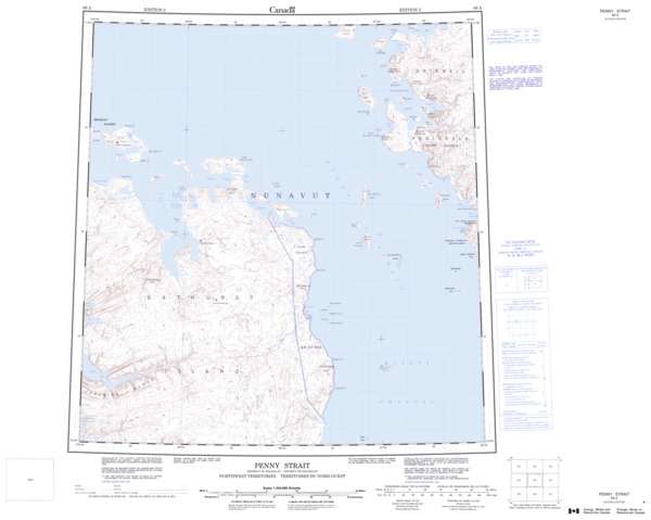 069A Penny Strait 1:50,000 - Shop Online at WorldOfMaps.com