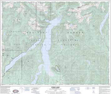 092G08 Stave Lake 1:50,000 Topo - Shop Online at WorldOfMaps.com