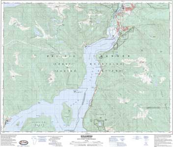 092G11 Squamish 1:50,000 Topographic Map - Shop Online at WorldOfMaps.com