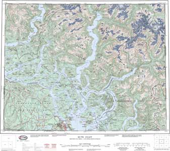 092K-P PLASTIC Bute Inlet 1:250,000 - Shop Online at WorldOfMaps.com