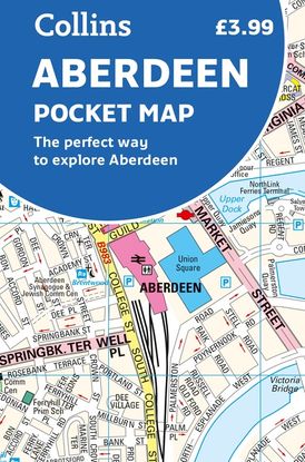 Aberdeen Collins Pocket Map - Handy little full colour Collins map of ...