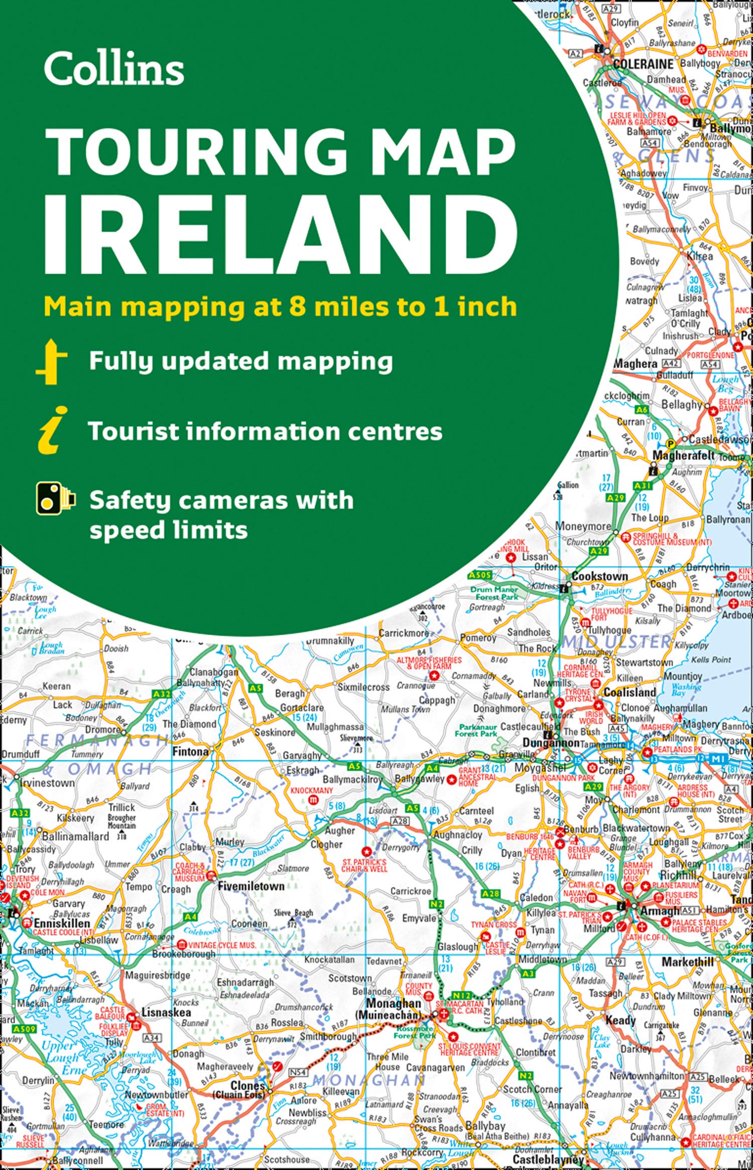 IRELAND Collins TOURING MAP - Shop Online at WorldOfMaps.com