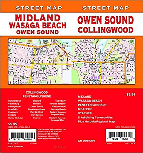 Owen Sound Collingwood Street Map - Shop Online at WorldOfMaps.com