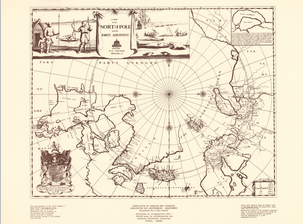 Map of the North Pole, 1680 - Shop Online at WorldOfMaps.com