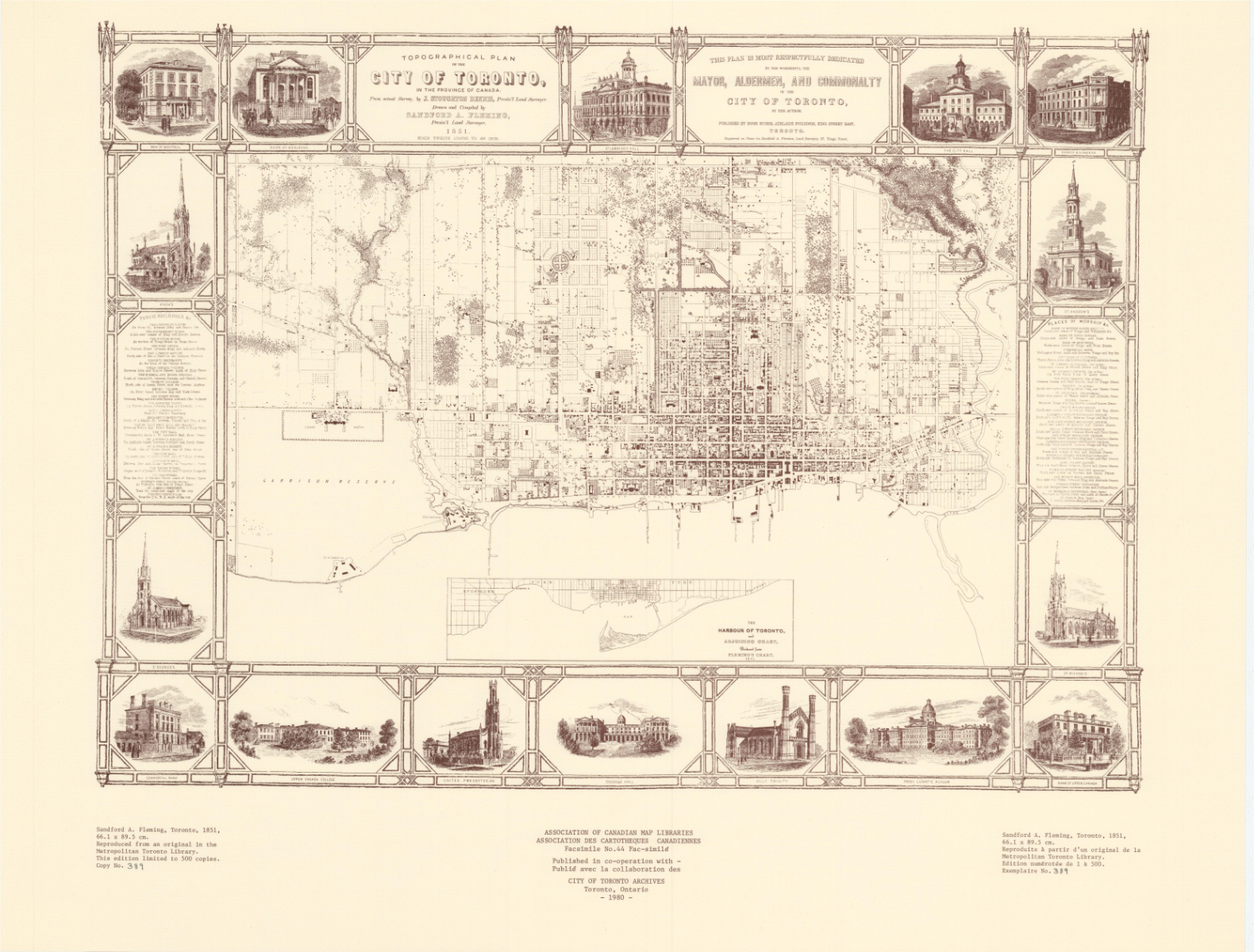City of Toronto, 1851 - Shop Online at WorldOfMaps.com