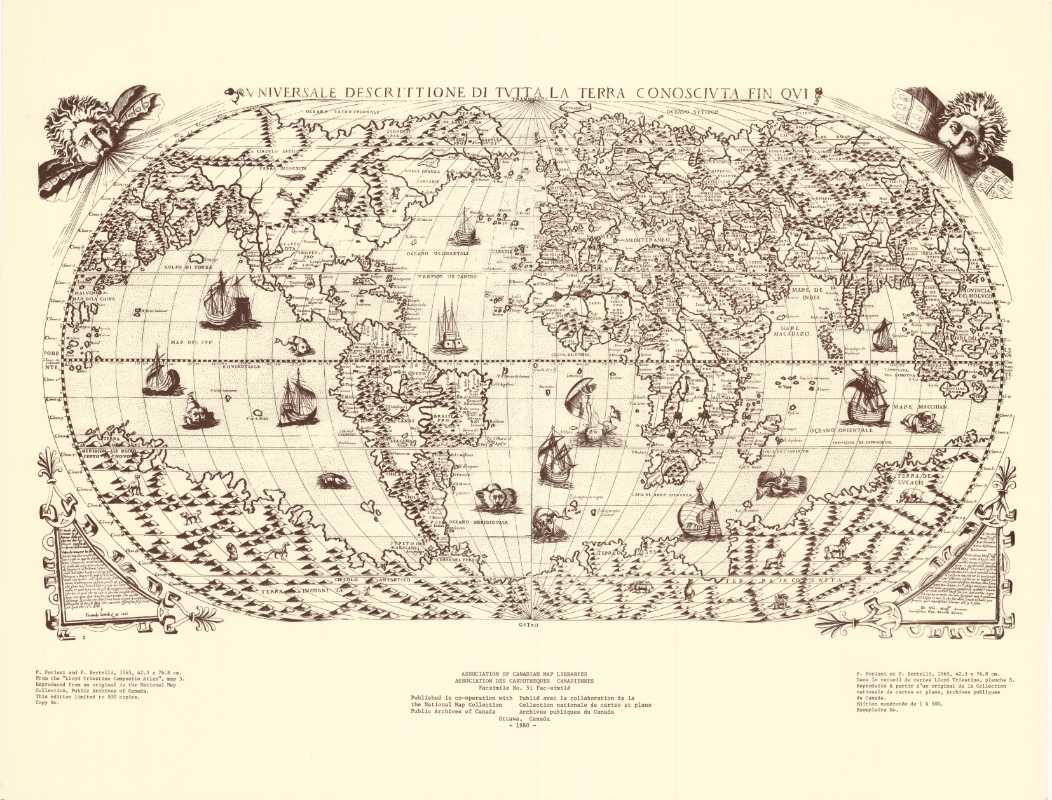 World Map, 1565 - Shop Online at WorldOfMaps.com