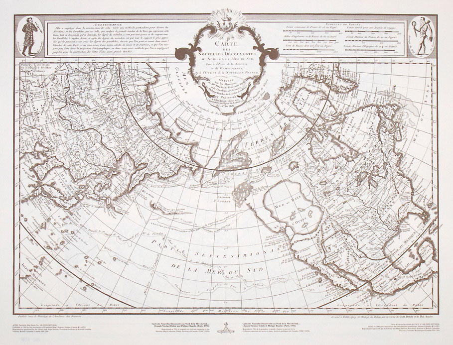 N.Pacific, America, Russia circa 1752 - N.Pacific, America, Russia ...