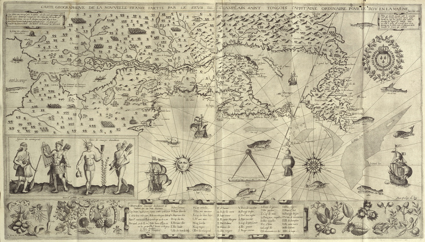 New France Champlain 1612 - Shop Online at WorldOfMaps.com