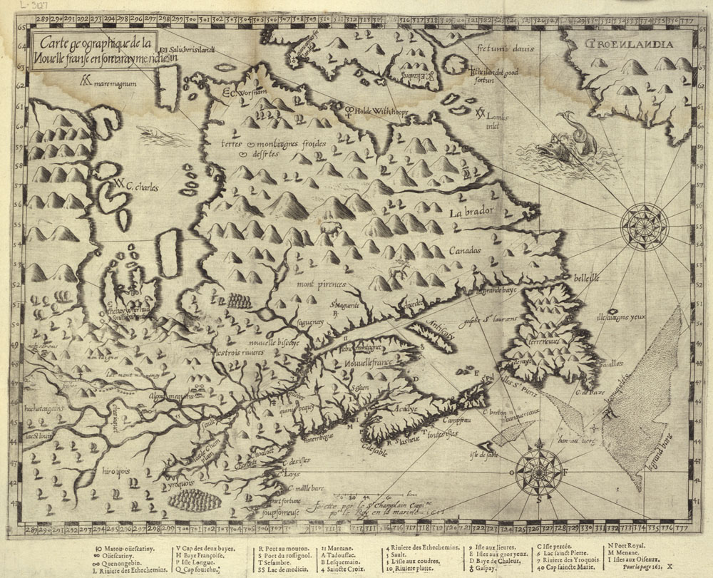 New France Champlain 1613 - Shop Online at WorldOfMaps.com