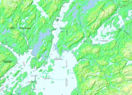 31J13 JLC 1:50 000 Réservoire Baskatong - Shop Online at WorldOfMaps.com