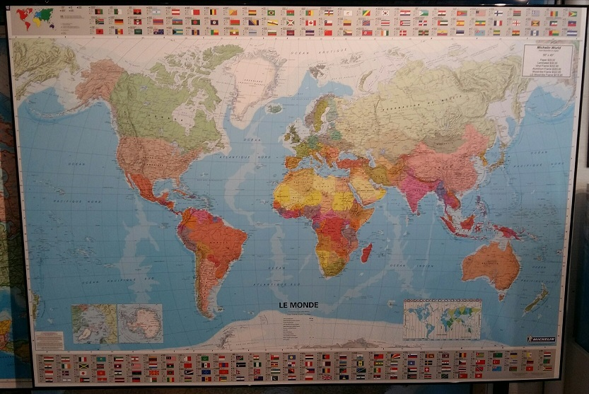 World Michelin 40"x57" Vinyl Frame - A staff favourite, this world ...