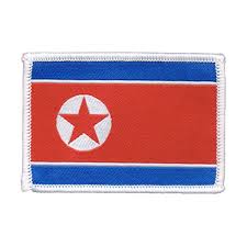 North Korea Flag Patch 1.5" x 2.5 - Shop Online at WorldOfMaps.com