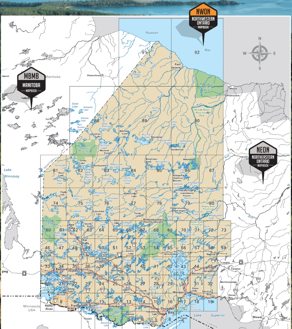 NWON00 Northwest Ontario BRMB Map INDEX - Northwest Ontario BRMB INDEX ...
