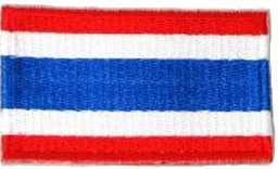 Thailand Flag Patch 1.5" x 2.5" - Thailand Flag Patch 1.5" x 2.5 ...