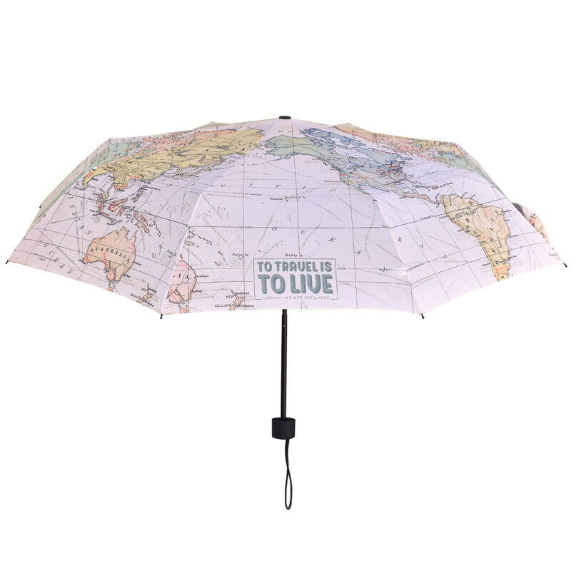 Antique World Map Umbrella - telescoping - Shop Online at WorldOfMaps.com