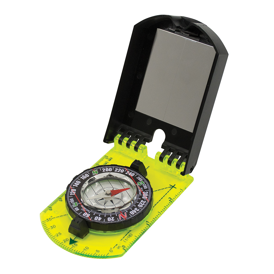 Hi Vis Folding Compass Sighting Mirror - Hi Vis Folding Compass ...